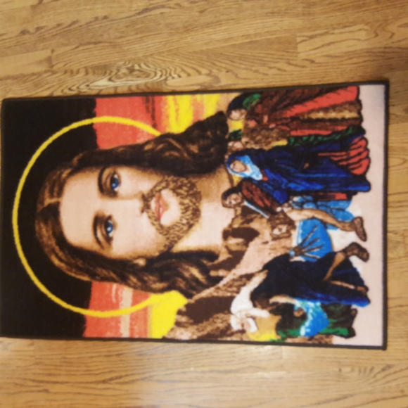 Unbranded | Wall Decor | Christian Wall Rug Depicting Jesus Christ Hand ...